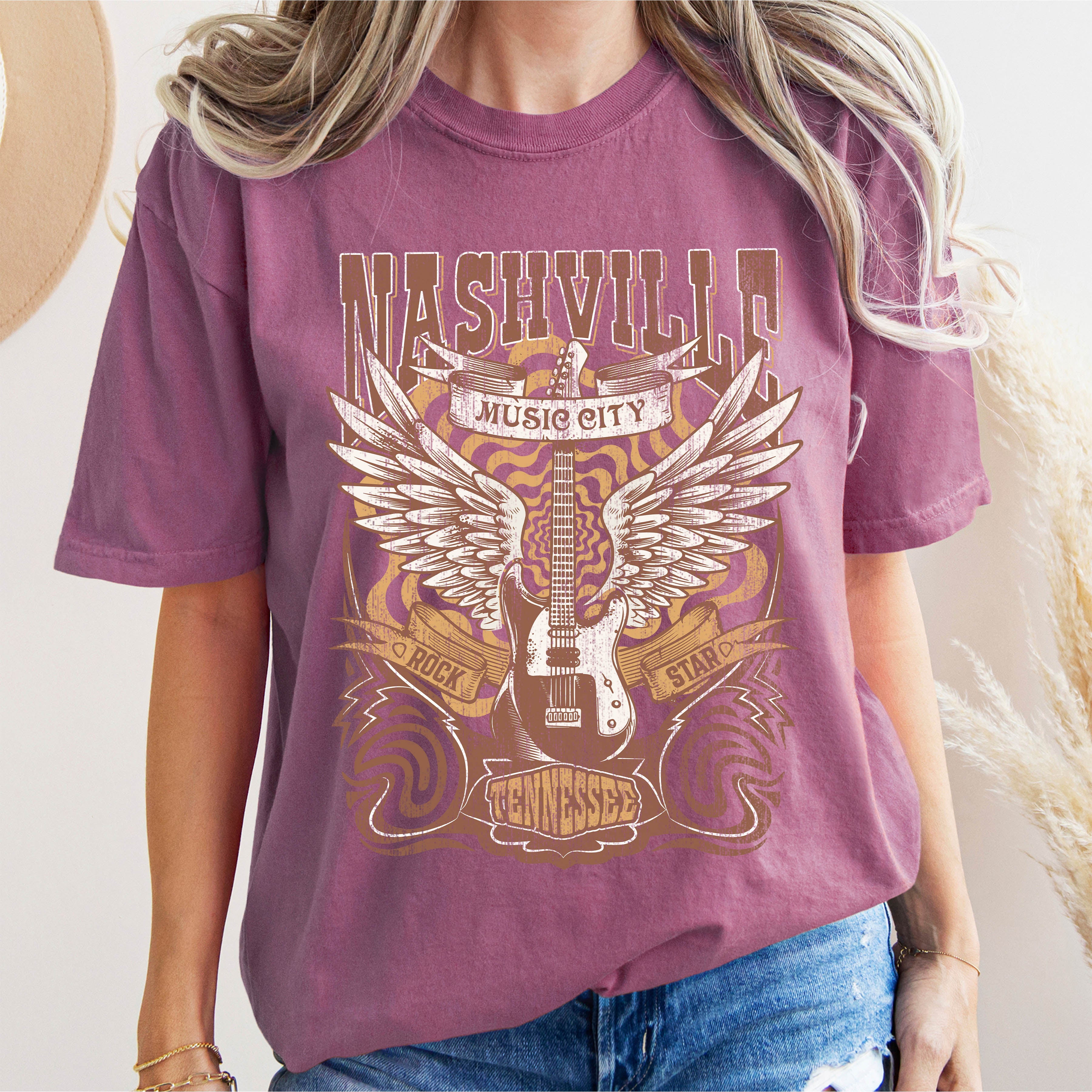 Nashville Tennessee Rock Star Comfort Colors Tshirt | Refinery Number One