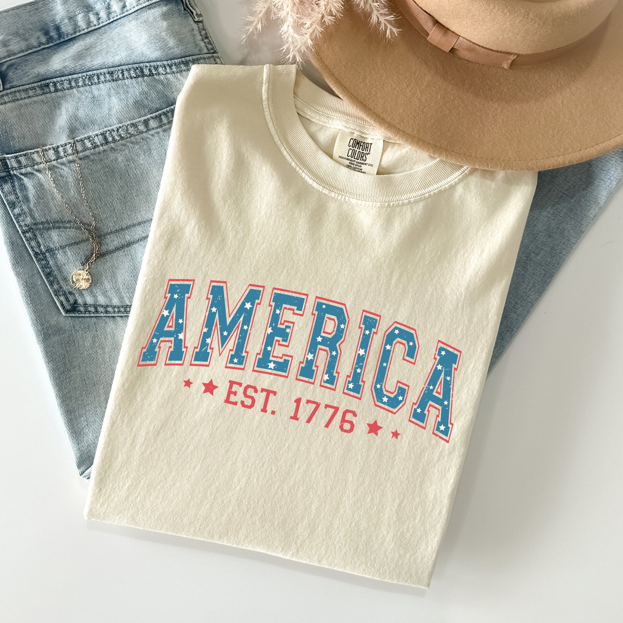 America, 1776, Patriotic T-shirt | Refinery Number One
