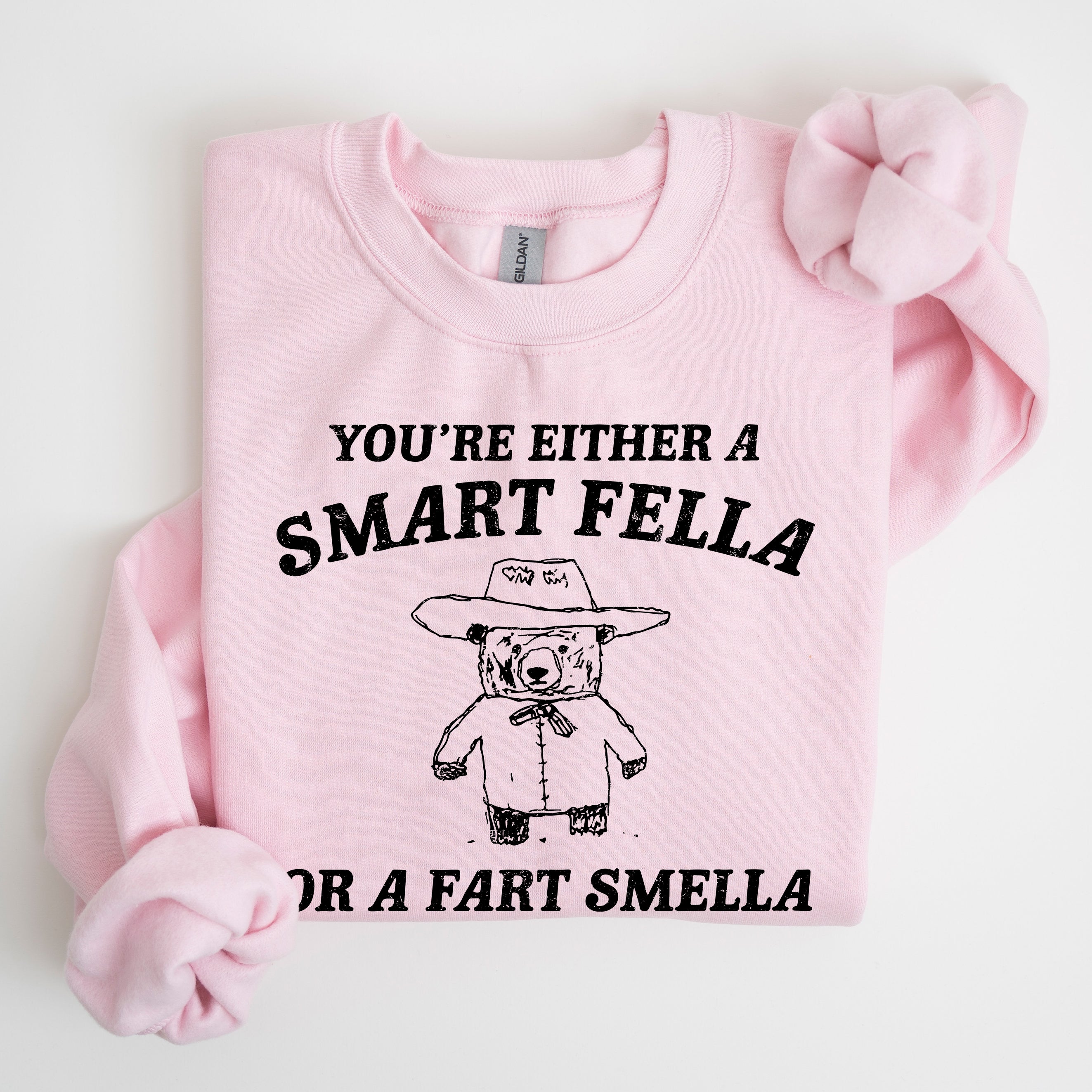 You're Either a Smart Fella Or A Fart Smella Sweatshirt | Refinery ...