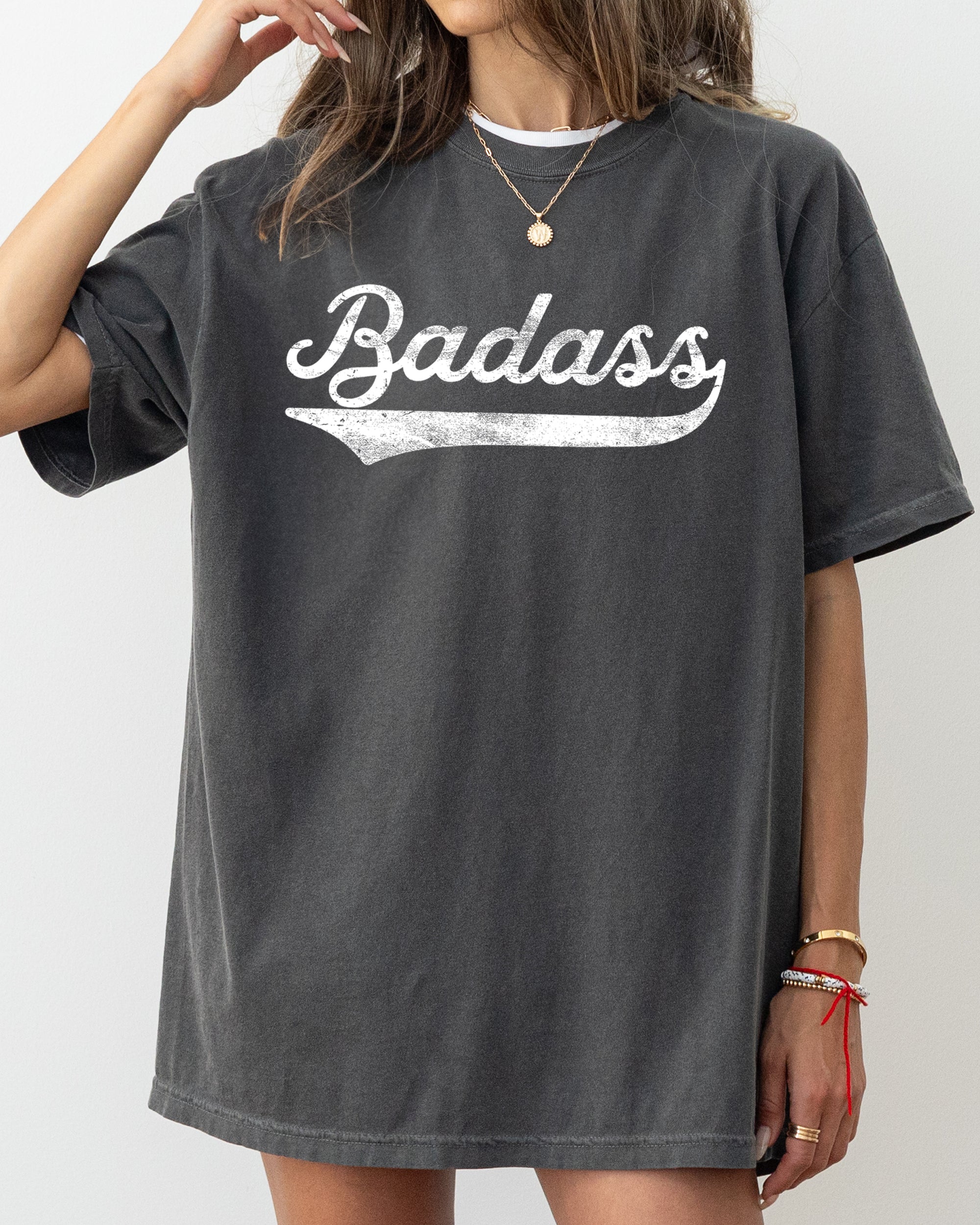 Bad Ass, Funny, Retro Aesthetic Tshirt | Refinery Number One