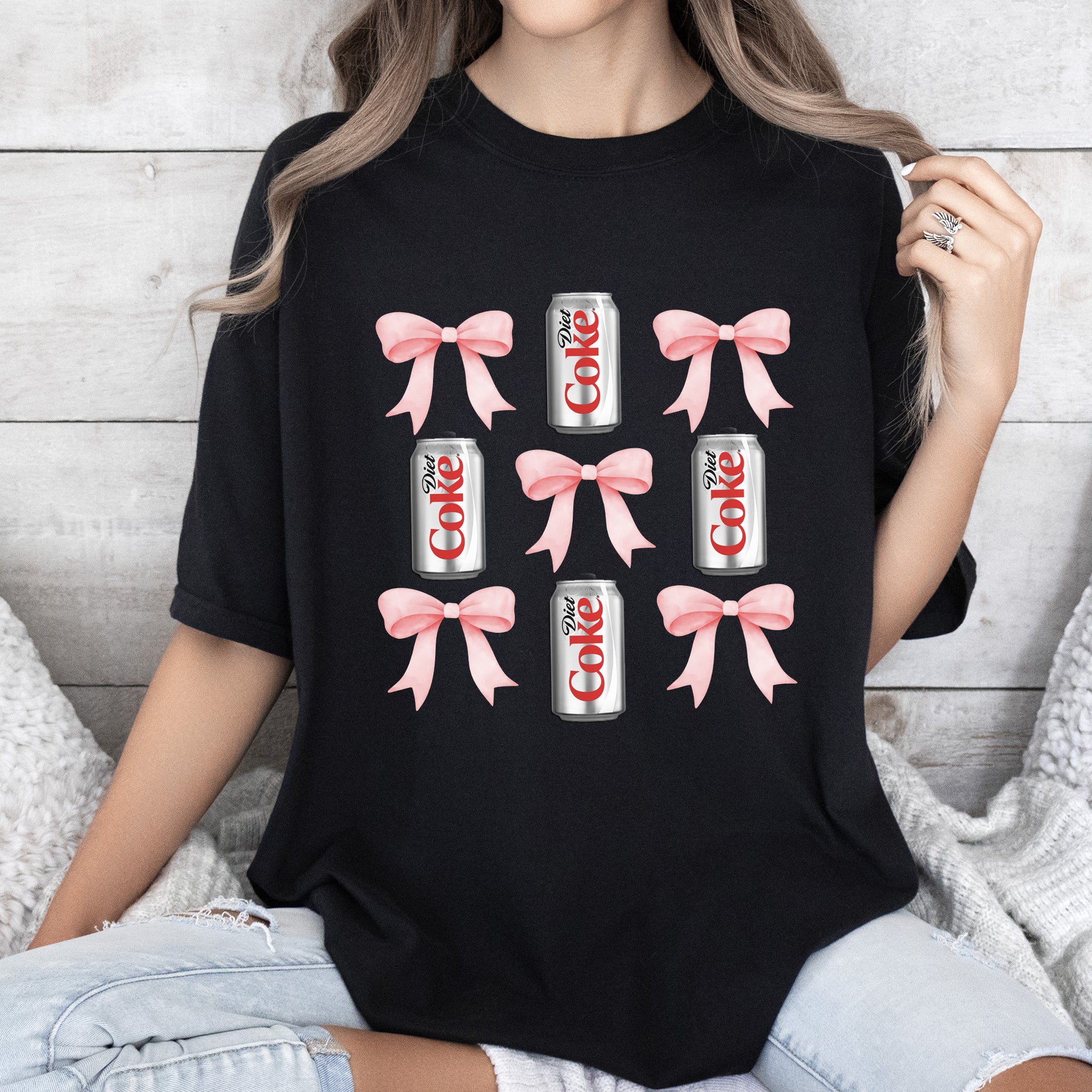Diet Coke Soft Drink Coquette Bows Tshirt | Refinery Number One