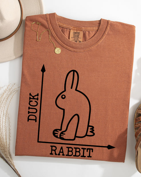 Duck, Rabbit, Funny, Meme, Aesthetic Shirt | Refinery Number One