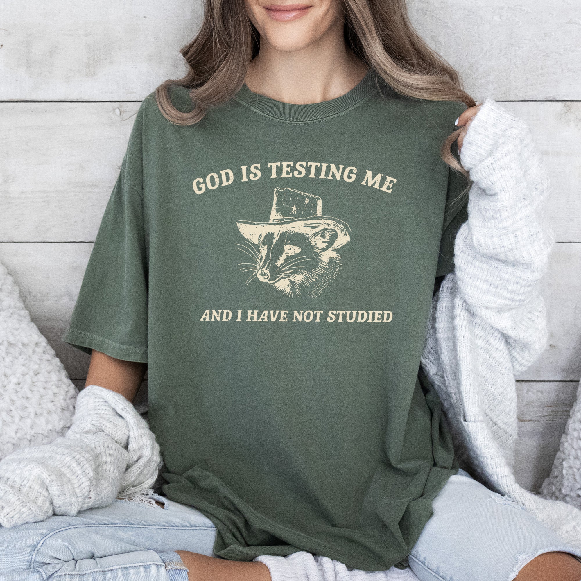God Is Testing Me, Possum Meme T-Shirt | Refinery Number One