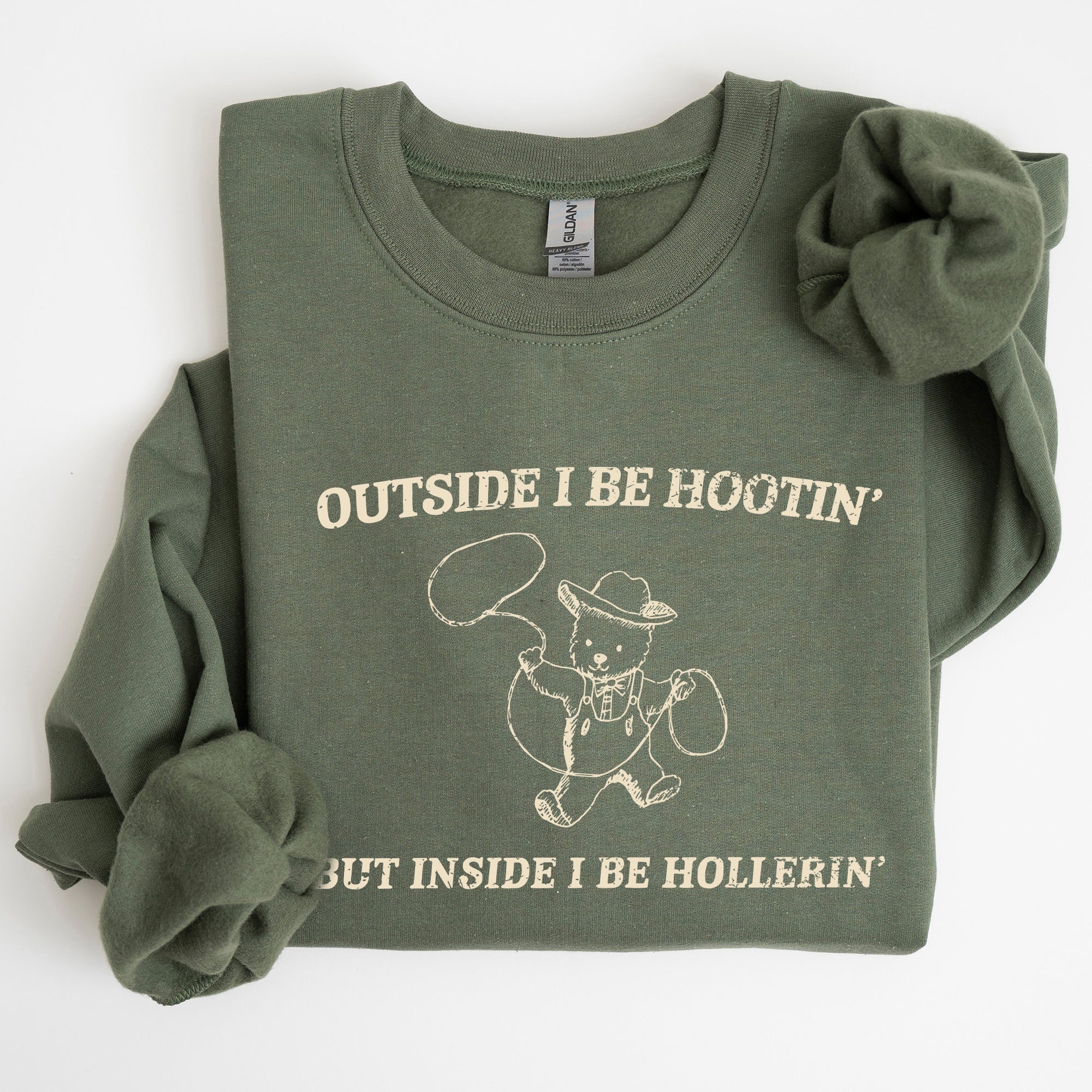 Hootin Hollerin, Bear, Meme, Aesthetic, Funny Sweatshirt | Refinery ...