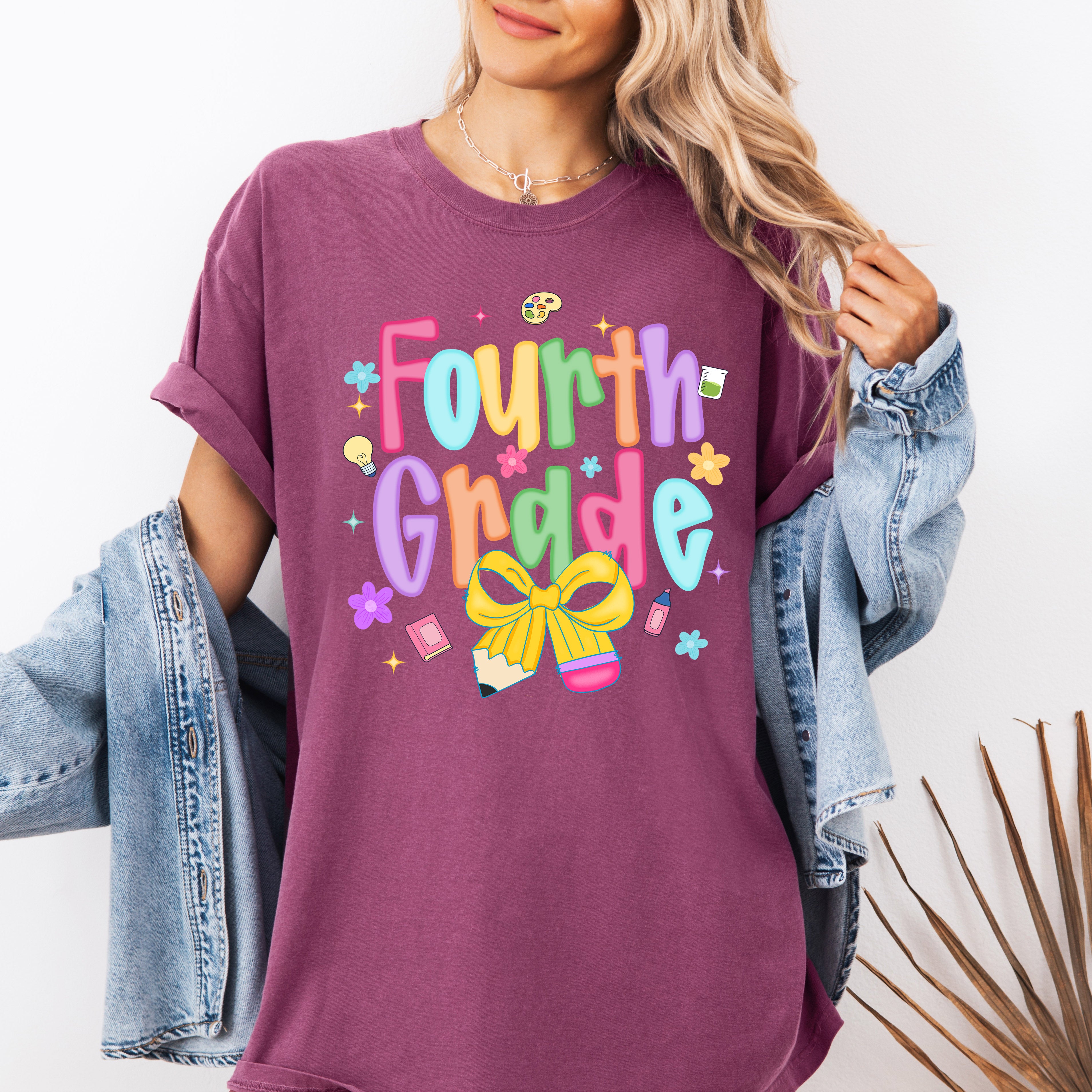 Fourth Grade Teacher T-Shirt | Refinery Number One