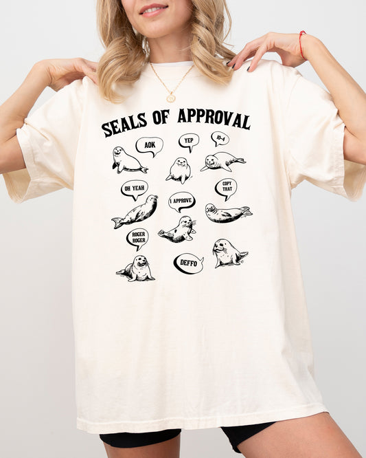 Seals Of Approval, Funny Pun Dad Joke Shirt | Refinery Number One