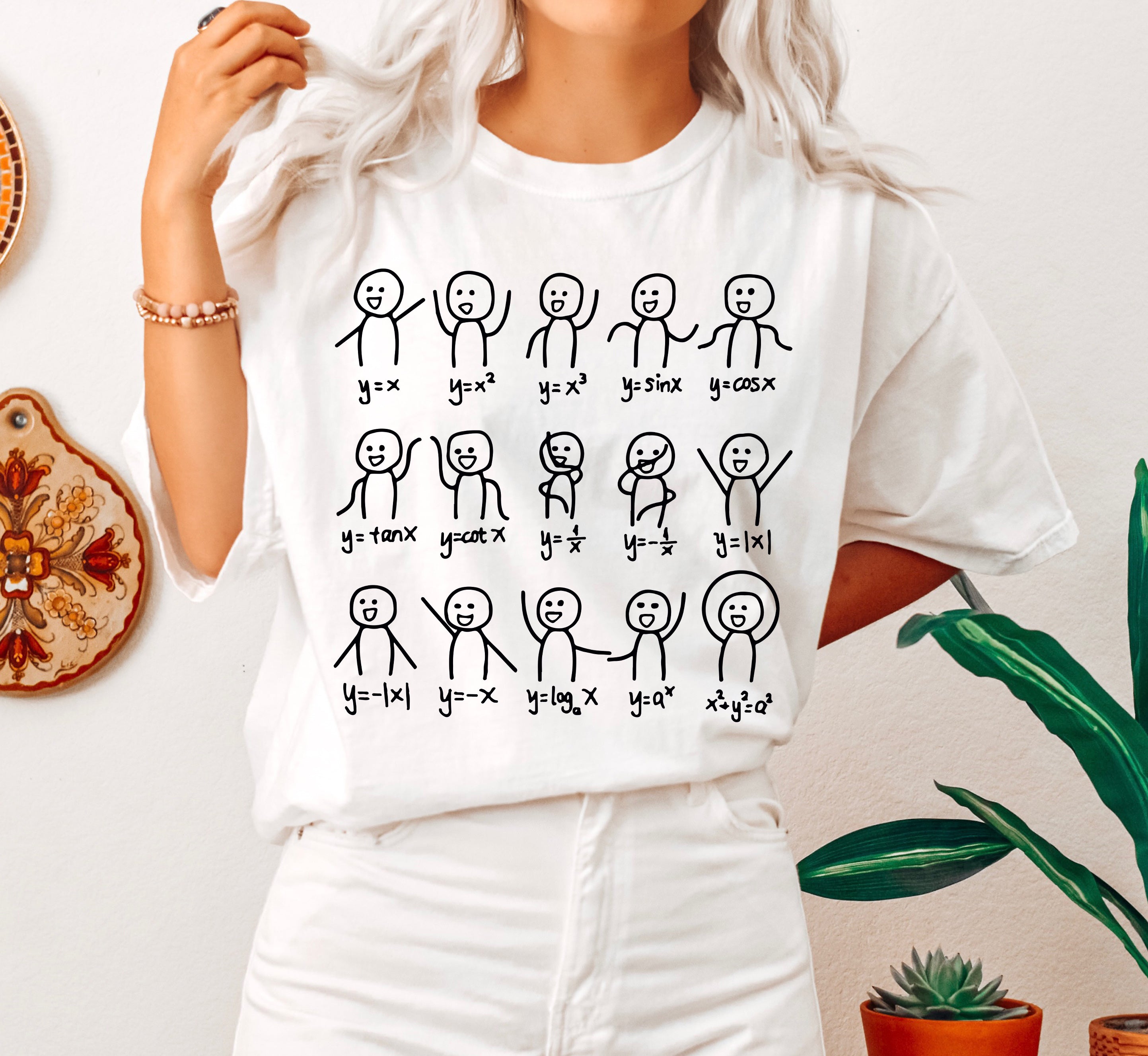 Math Stick Figures Comfort Colors Tshirt | Refinery Number One