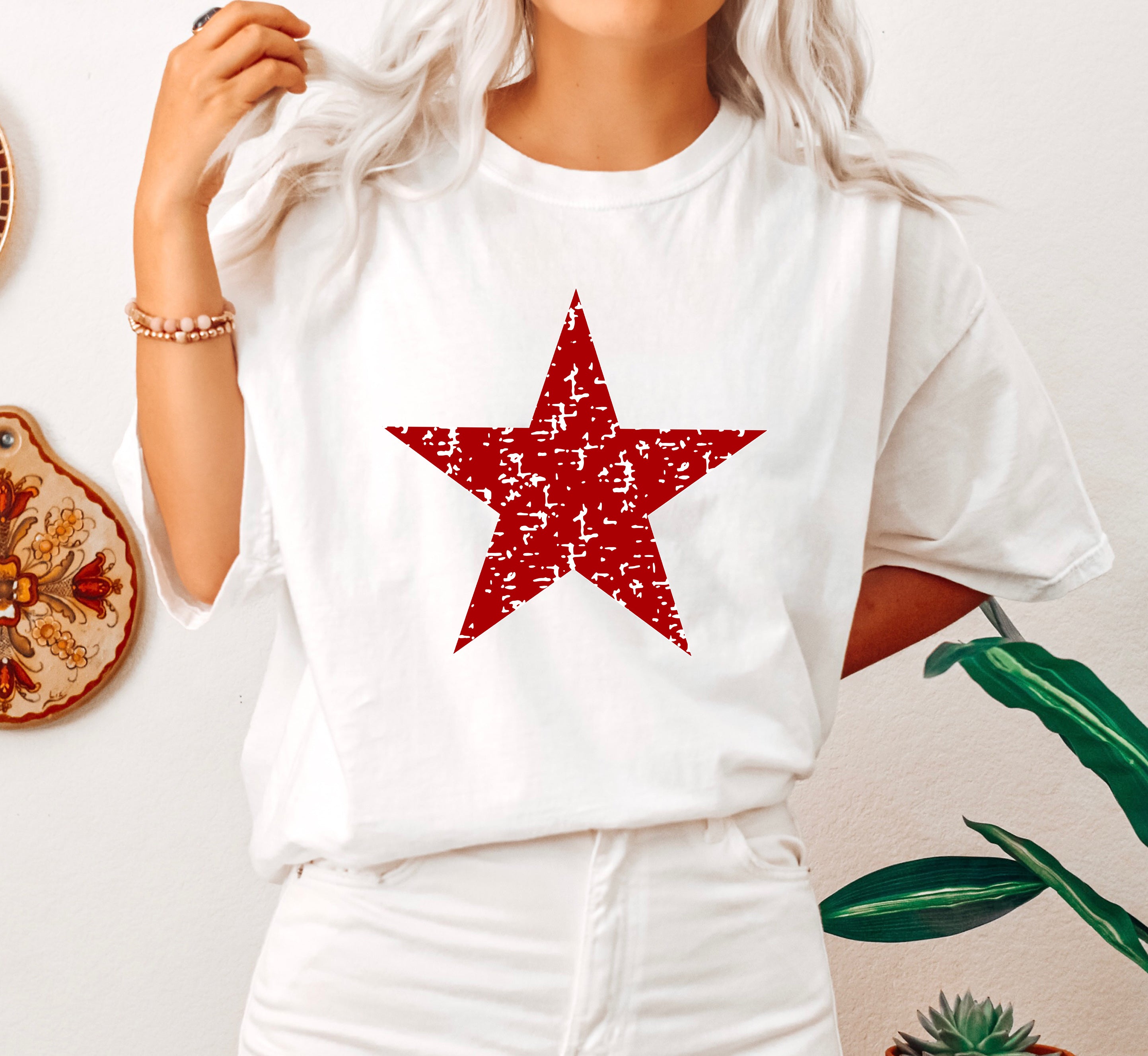 Vintage Red Star Patriotic T-shirt for 4th of July | Refinery Number One