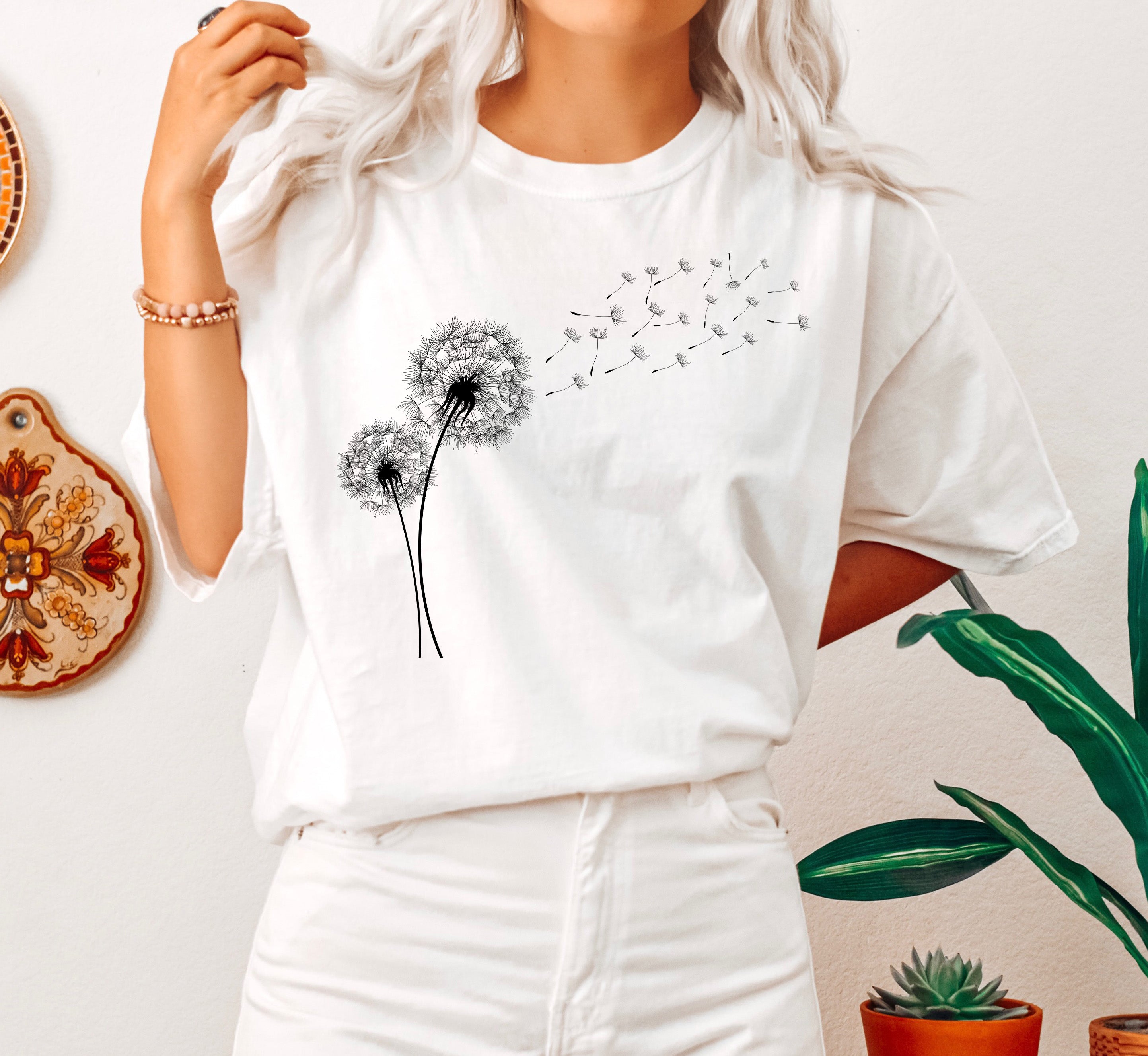 Dandelion Vintage Chic Comfort Colors Tshirt | Refinery Number One